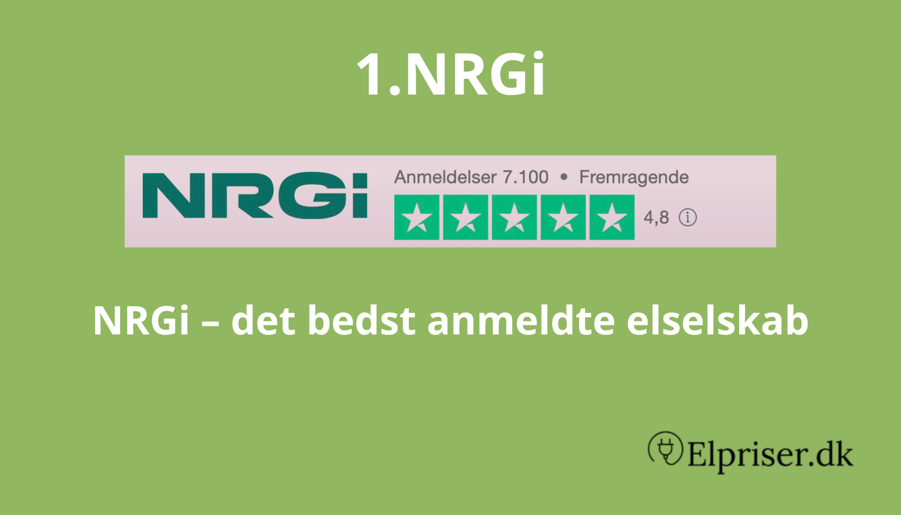 Elselskaber (2025) → Top 13 elselskaber i Danmark